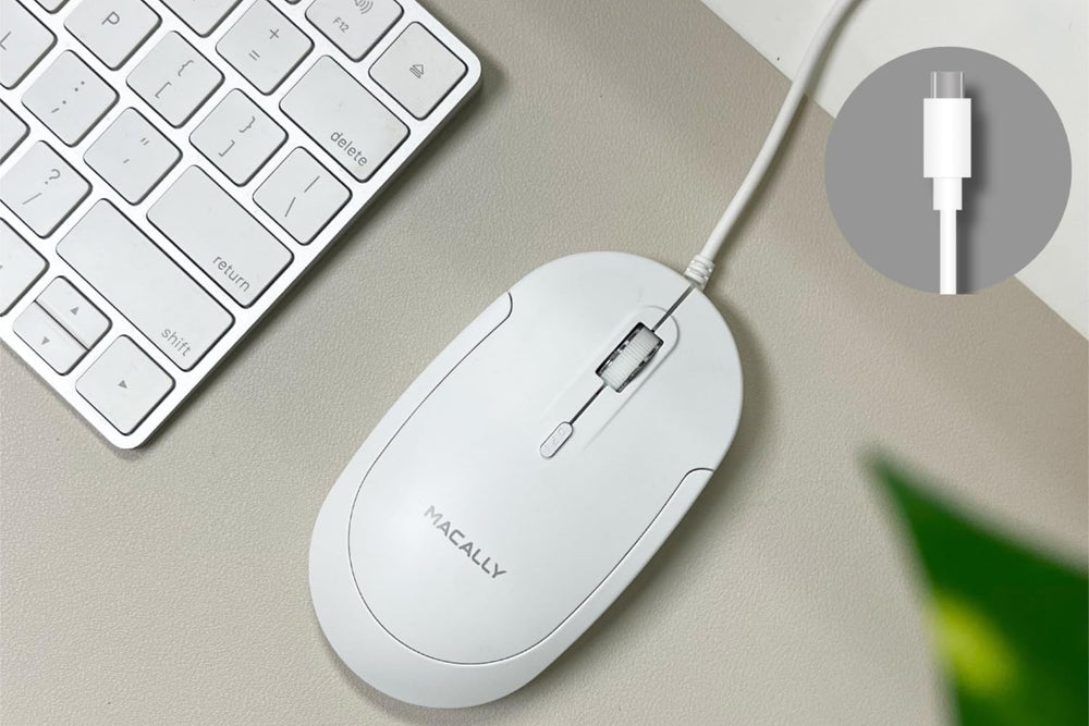 USB C Mouse for MacBook and Mac | Quiet Clicking - Work in Peace ...
