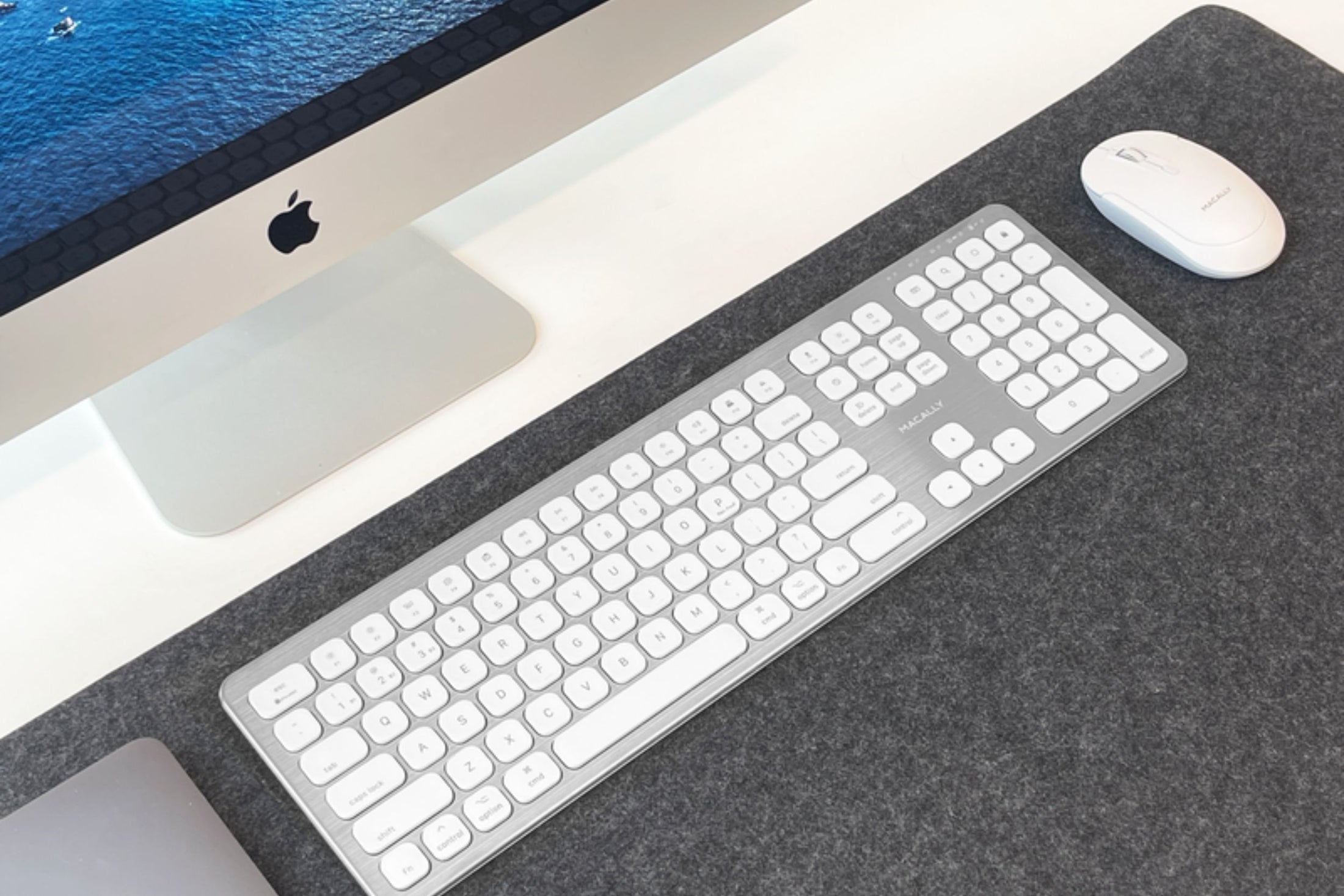 Wireless Keyboard for Mac | Built-in Number Pad, Multi Device ...