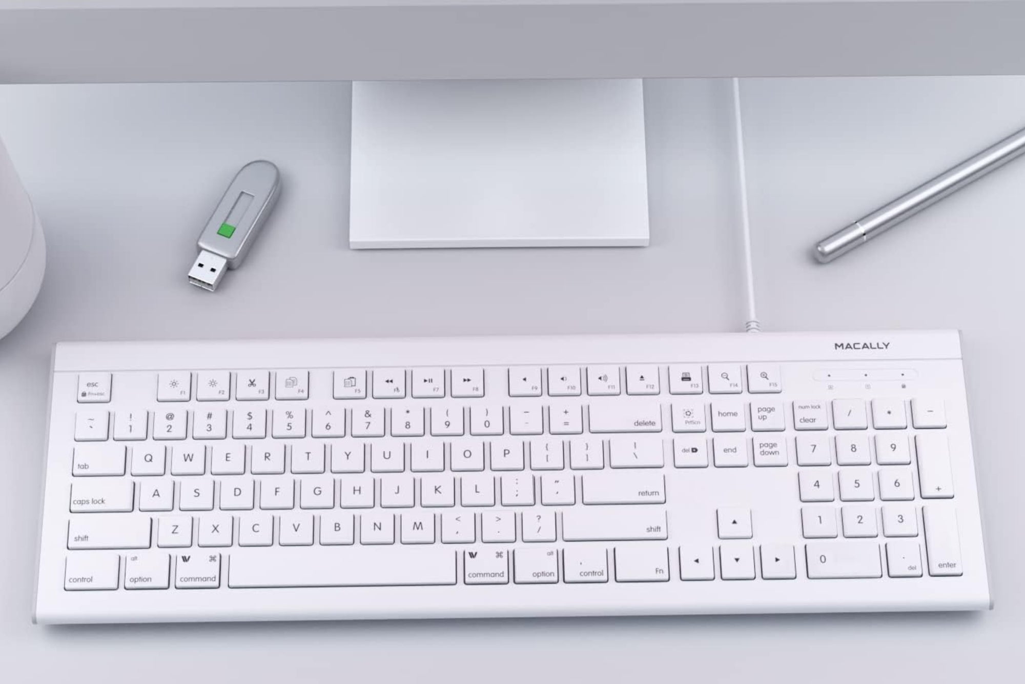 Wired Keyboard for Mac | Designated Media / Shortcut Keys, Full Size ...