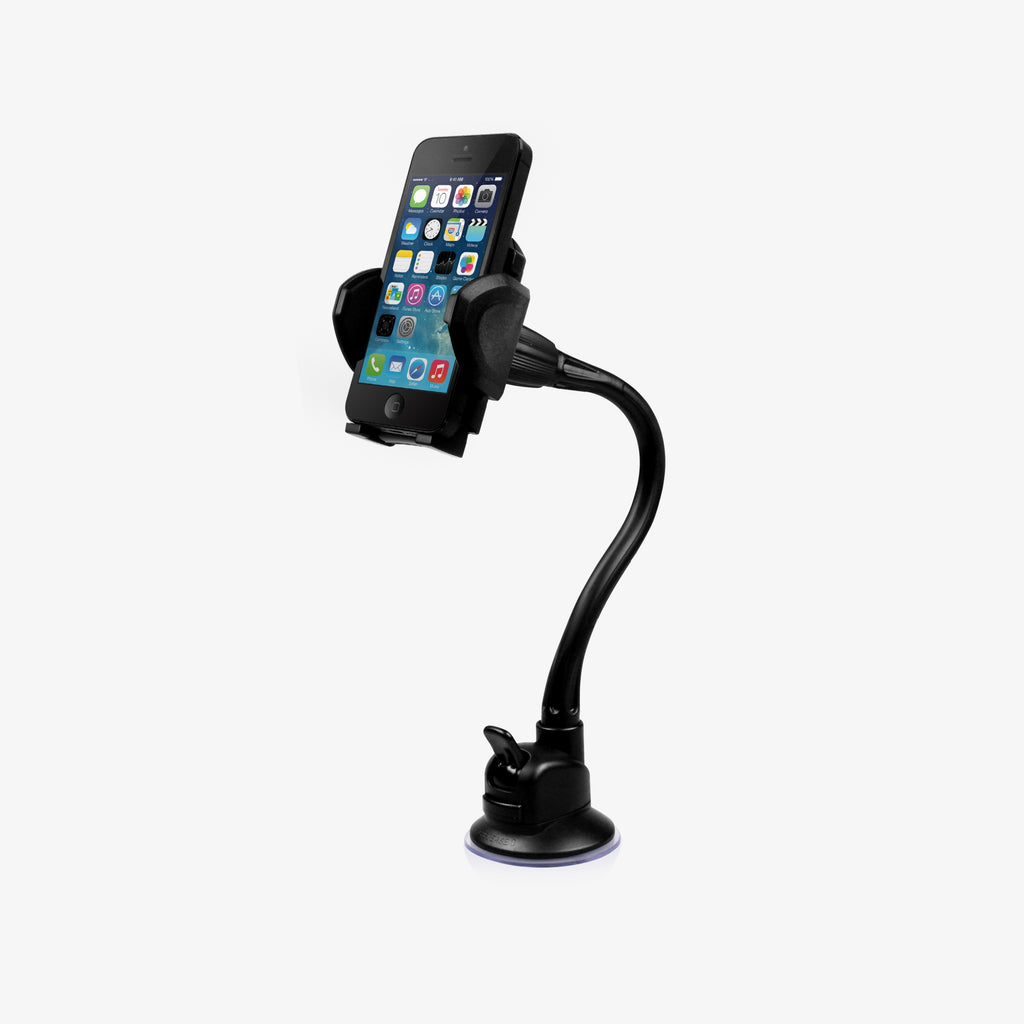Windshield Phone Mount for Car | Strong Suction, Gooseneck, 360° View ...
