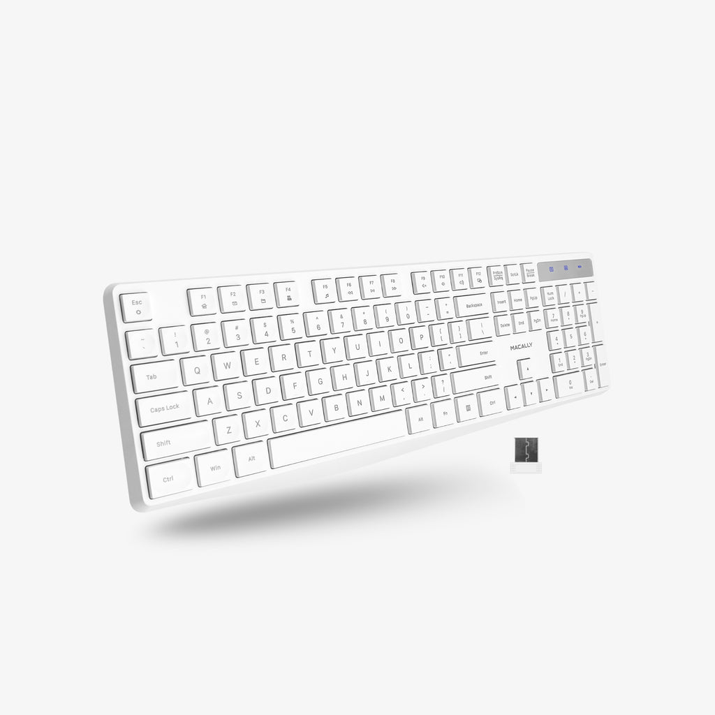 Wireless Windows Keyboard – Full-Size, 2.4G Connectivity, PC Shortcuts ...