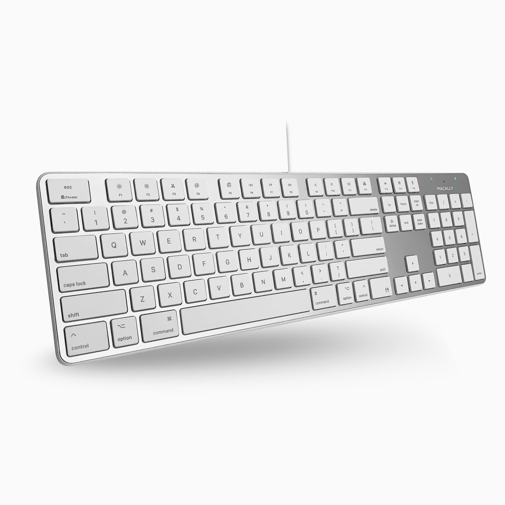 Slim USB Keyboard for Mac – Ultra-Slim Wired Keyboard with Number Pad ...