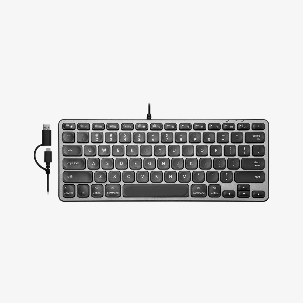 USB C Keyboard for Mac | USB Hub for Extra Ports, Dual USBA / USBC ...