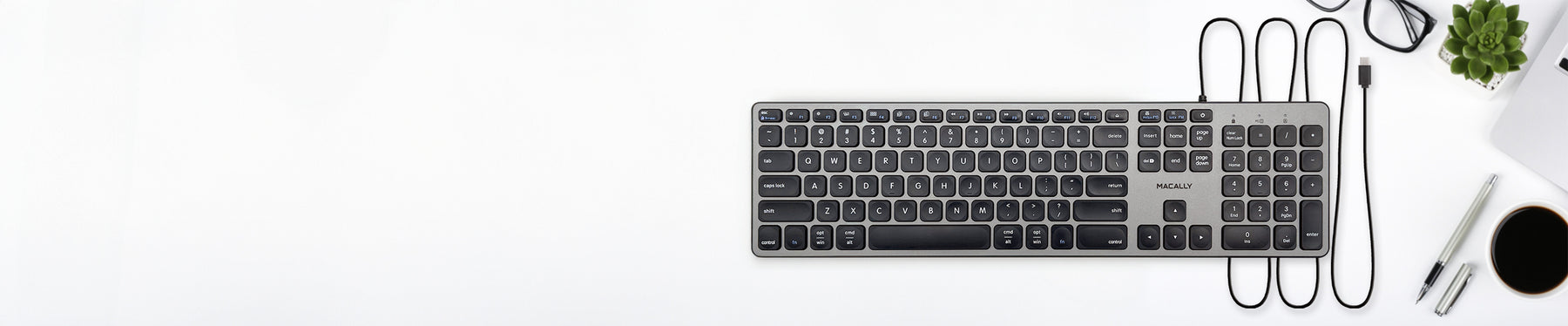 USB-C Keyboards For Mac & PC | Macally