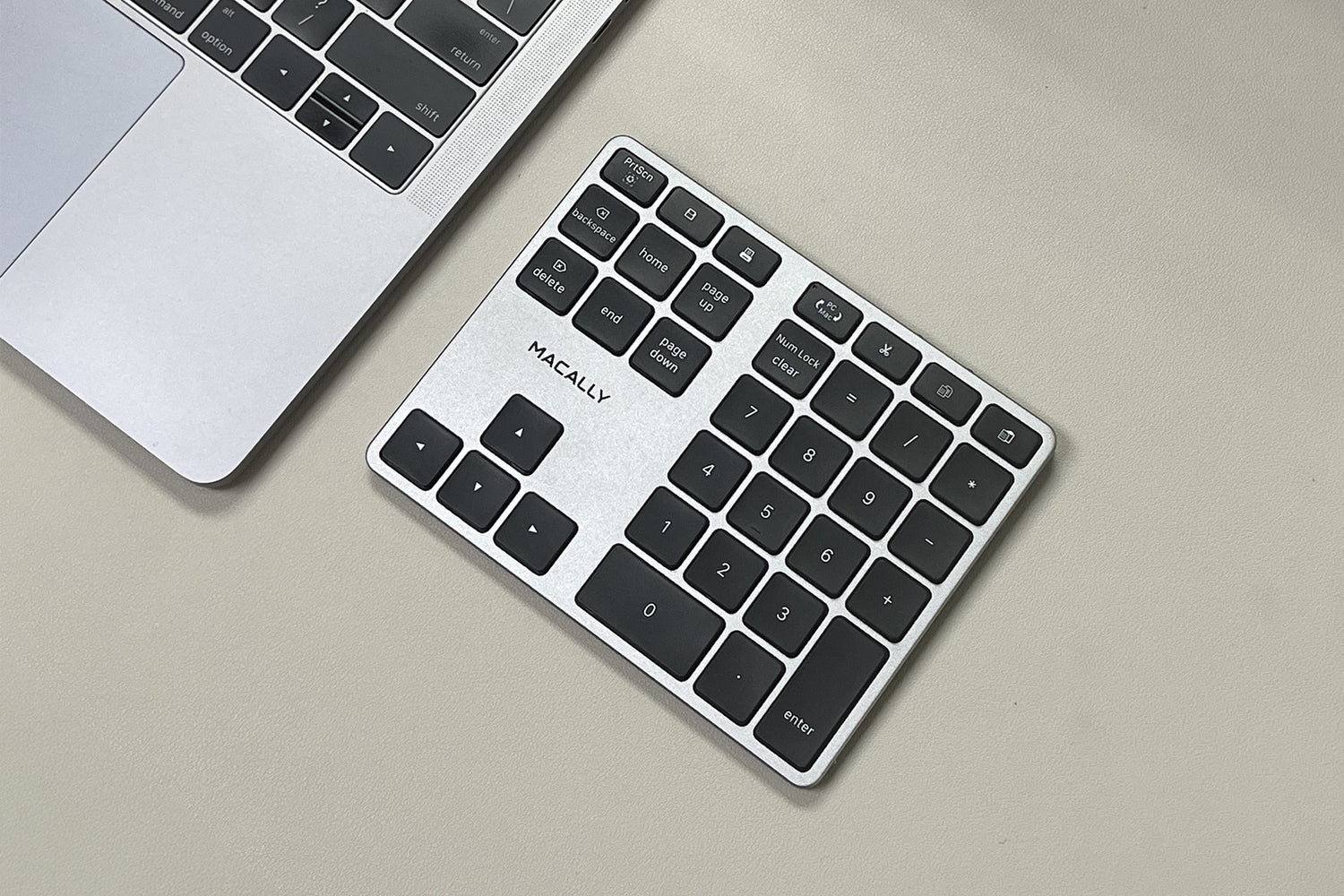 2 Zone - 10 Key Wireless Number Pad for Mac and PC | Macally