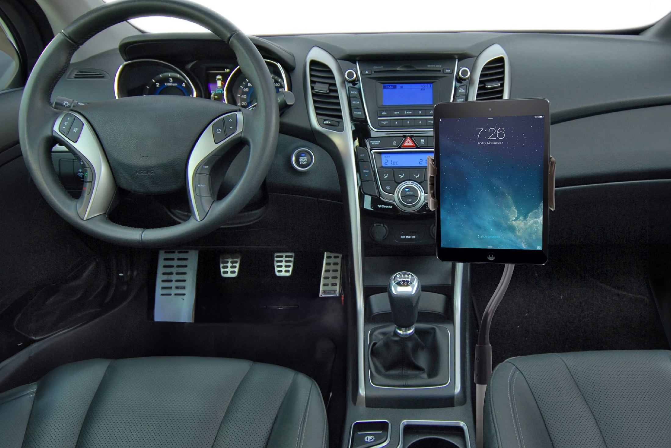 Phone Tablet Holder for Car Floor Mount | Best Rugged iPad Stand, 360 ...