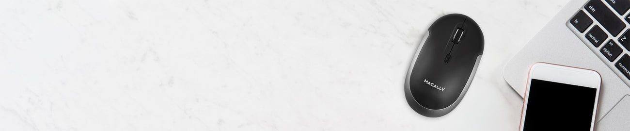 Rechargeable Bluetooth USB Wired Mouse For Mac / PC – Macally