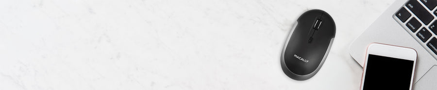 Rechargeable Bluetooth USB Wired Mouse For Mac / PC – Macally