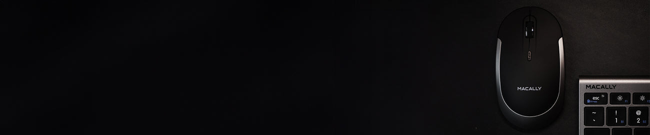 Rechargeable Bluetooth USB Wired Mouse For Mac / PC – Macally