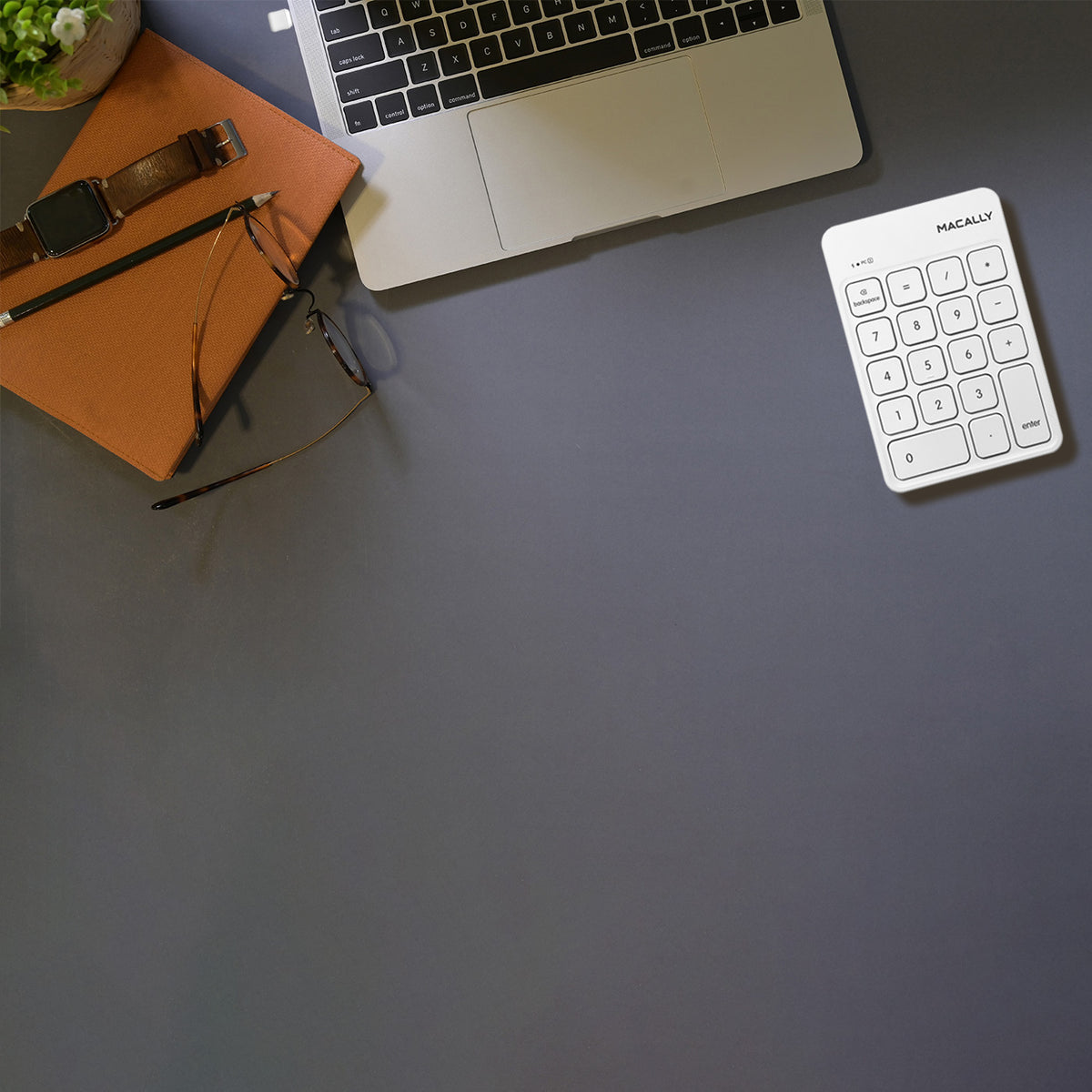 Wireless Number Pad with USB C Adapter | Portable Numeric Keypad for 10 ...